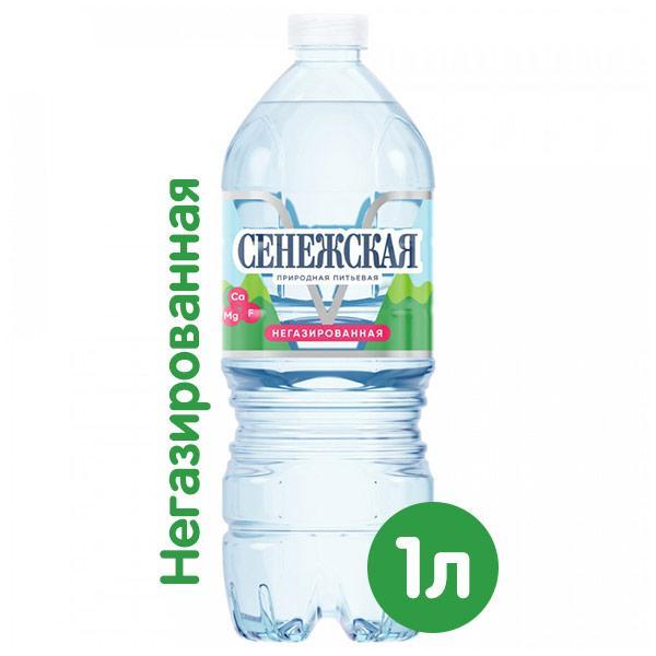 Вода Сенежская минеральная негазированная 1 л., ПЭТ купить оптом по ...